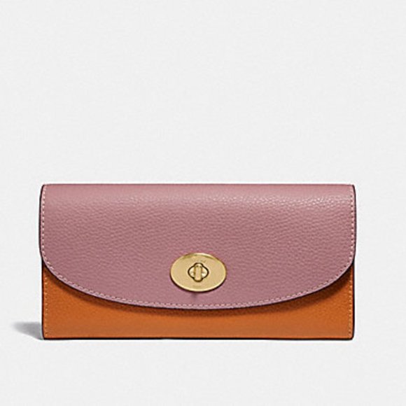 Coach | Bags | Coach F3967 Slim Envelope Wallet In Colorblock | Poshmark